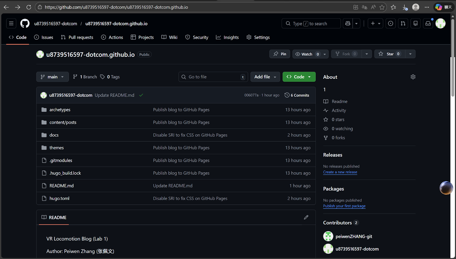 Lab 1: VR Locomotion Blog | VR Locomotion Blog
